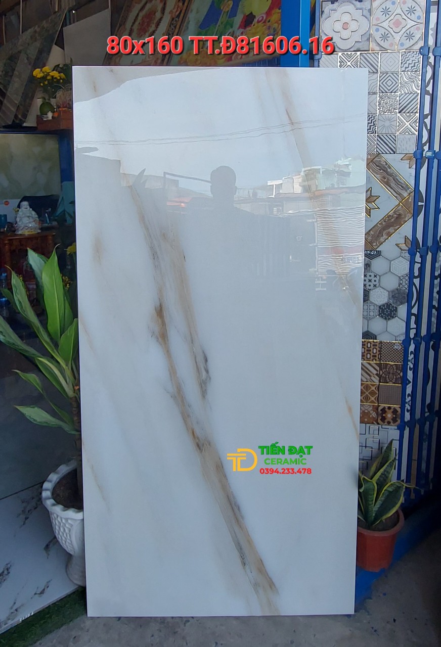 Gạch Đá Marble india Ấn Độ 80x160 Trắng Vân Vàng - Tổng kho ...