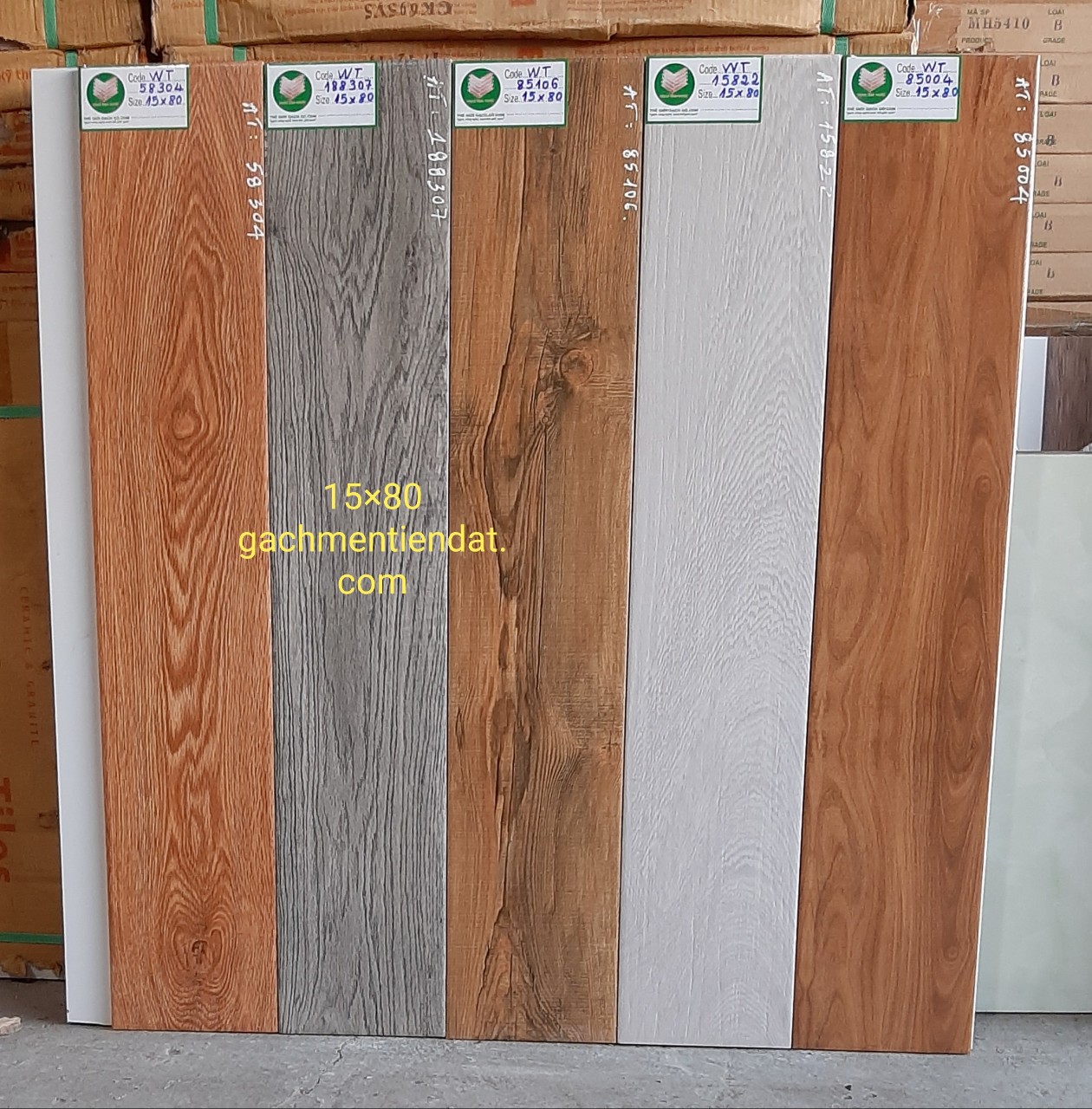 Gạch giả gỗ cao cấp 15x80 trần văn giầu giá rẻ-Gạch long an giá rẻ
