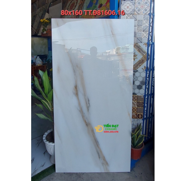 Gạch Đá Marble india Ấn Độ 80x160 Trắng Vân Vàng - Tổng kho ...